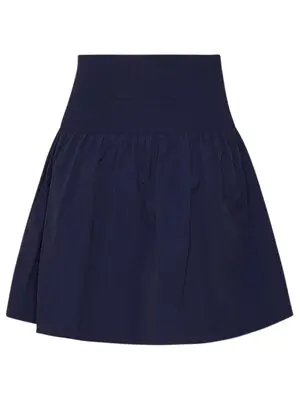 Kenzo High Waist Flared Mini Skirt With Logo Detail