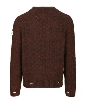 MAISON MARGIELA Distressed Logo Patch Jumper