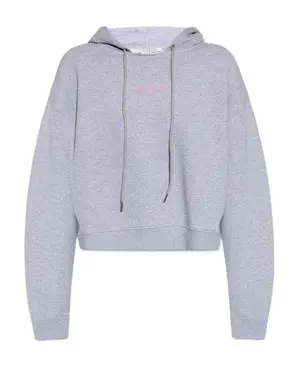 Stella McCartney Long-sleeved Drawstring Hoodie - Gray