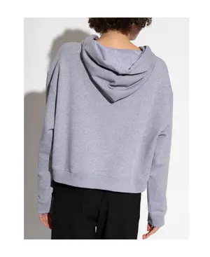 Stella McCartney Long-sleeved Drawstring Hoodie - Gray