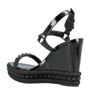 CHRISTIAN LOUBOUTIN Pyraclou Studded Wedge Sandals