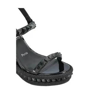 CHRISTIAN LOUBOUTIN Pyraclou Studded Wedge Sandals