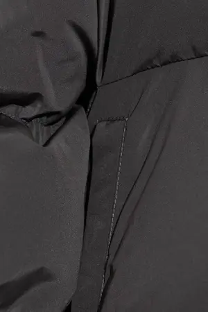 Balenciaga Logo Printed Padded Jacket - Black