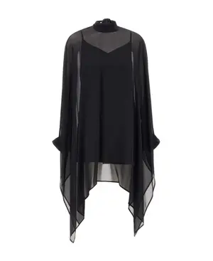 P.a.r.o.s.h Draped-sleeve Tunic With Keyhole Detail