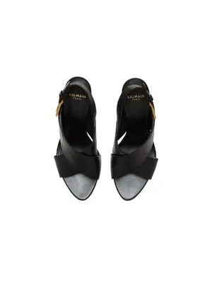 Balmain Anthem Wedge Heeled Sandals