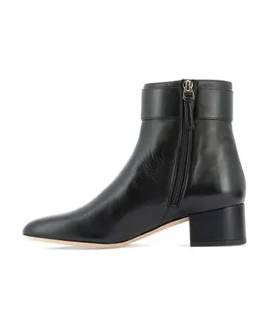Bally Jay Ankle Boots With Gold Clasp