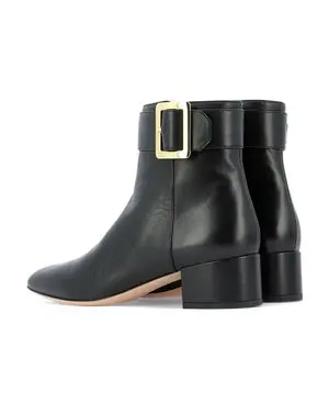 Bally Jay Ankle Boots With Gold Clasp
