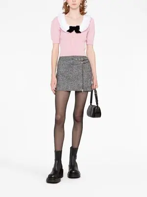 Alessandra Rich Buckled Miniskirt