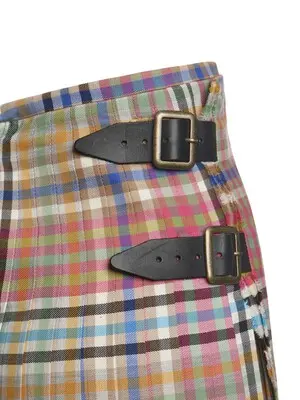 VIVIENNE WESTWOOD Checked A-line Skirt - Nude