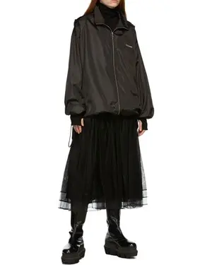 We11Done Logo Print Hooded Jacket