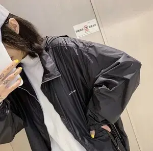 We11Done Logo Print Hooded Jacket