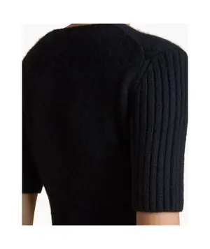 Khaite Mia Short-sleeved Jumper - Midnight