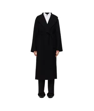 THE ROW Malika Belted Felt Wool Coat