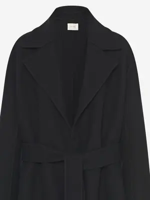 THE ROW Malika Belted Felt Wool Coat