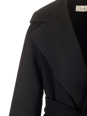 THE ROW Malika Belted Felt Wool Coat