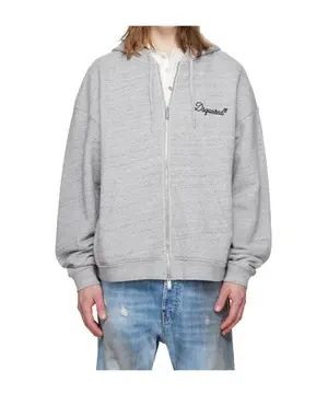 Dsquared2 Zip-up Hoodie With Embroidered Logo