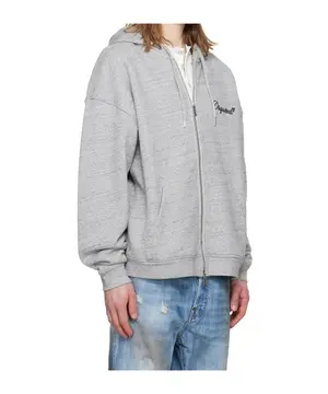Dsquared2 Zip-up Hoodie With Embroidered Logo