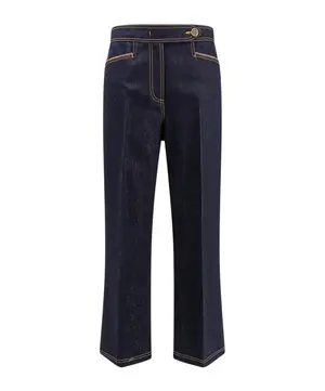 Etro Straight-leg Stitched Jeans