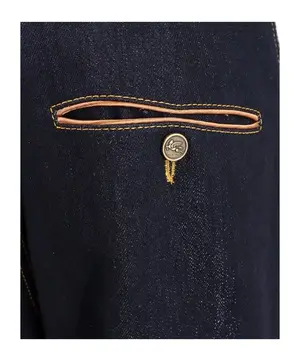 Etro Straight-leg Stitched Jeans