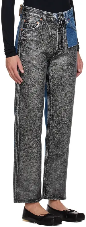 MAISON MARGIELA Paneled Straight-leg Jeans