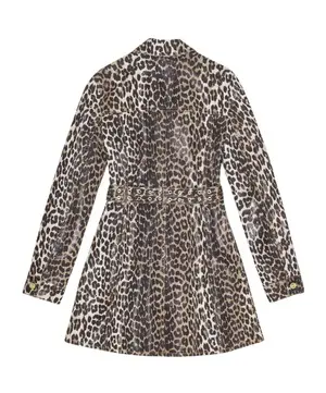 GANNI Print Foil Mini Dress