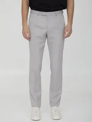 Dior Classic Straight Leg Wool Pants
