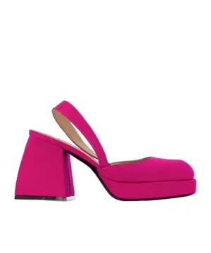 NODALETO Bulla Jones Square Toe Pumps - Pink