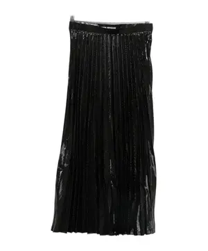 Junya Watanabe Pleated Midi Skirt - Black