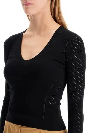 Max Mara Long Sleeve V-neck Sweater