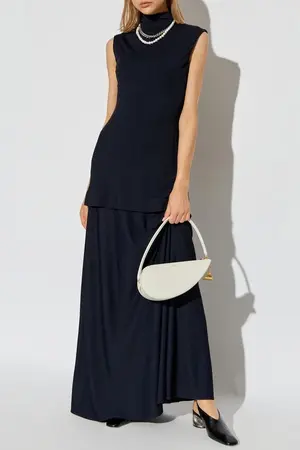 JIL SANDER Sleeveless High-neck Maxi Dress - Black