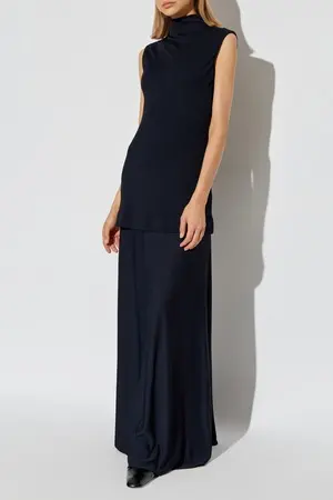 JIL SANDER Sleeveless High-neck Maxi Dress - Black