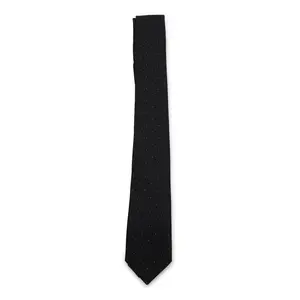 Saint Laurent Polka-dot Neck Tie - Black