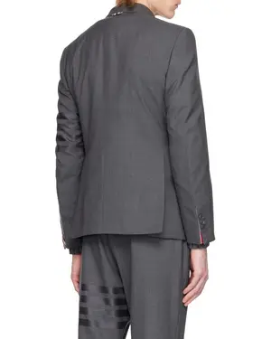 Thom Browne 4-bar Single-breasted Blazer - Dark Gray