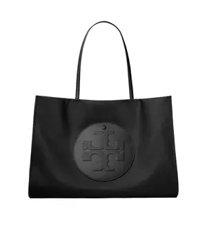 Tory Burch Logo Patch Tote Bag - Black