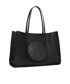 Tory Burch Logo Patch Tote Bag - Black