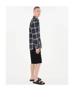 Burberry Check-pattern Long Sleeved Shirt
