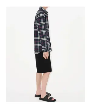 Burberry Check-pattern Long Sleeved Shirt