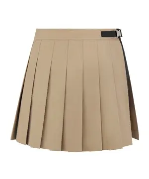 Dior Christian Pleated Wrap Mini Skirt - Beige