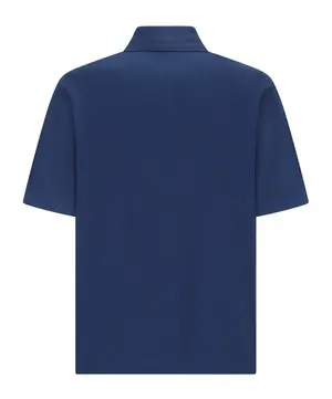 AMI Paris De Coeur Short-sleeved Polo Shirt - Blue