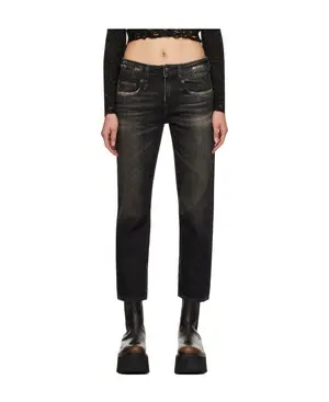 R13 Logo Denim Pants
