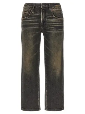 R13 Logo Denim Pants - No