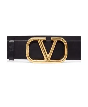Valentino Garavani Logo Belt - Black