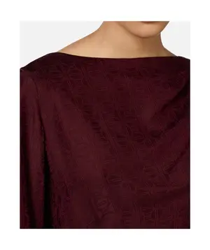 Elisabetta Franchi Jacquard Satin Bodysuit-style Blouse