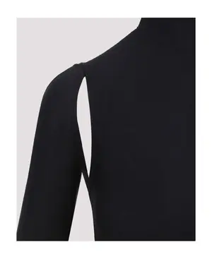 Khaite Cut-out Detailed Turtleneck Top