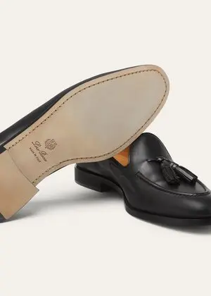 Loro Piana Serge Walk Loafers With Tassel Detail