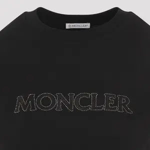 Moncler Embellished Logo Crewneck T-shirt