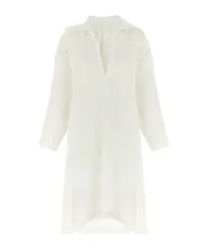 Issey Miyake Issey Miyake White Hemp Dress No