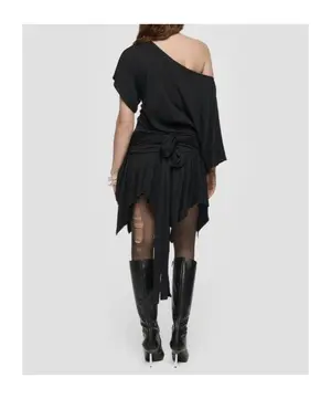 MISBHV Asymmetrical Off-shoulder Dress