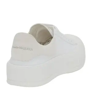 Alexander McQueen Deck Plimsoll Lace-up Sneakers - White
