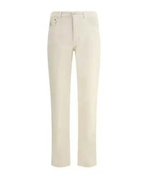 Brunello Cucinelli Logo Patch Corduroy Pants - No